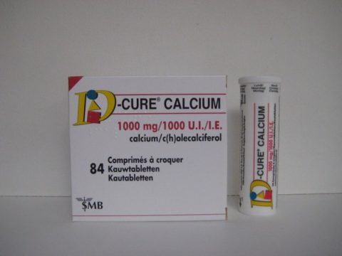 DCURE CALCIUM 1000MG KAUWTABLET (84TABL) - Pharmaproducts