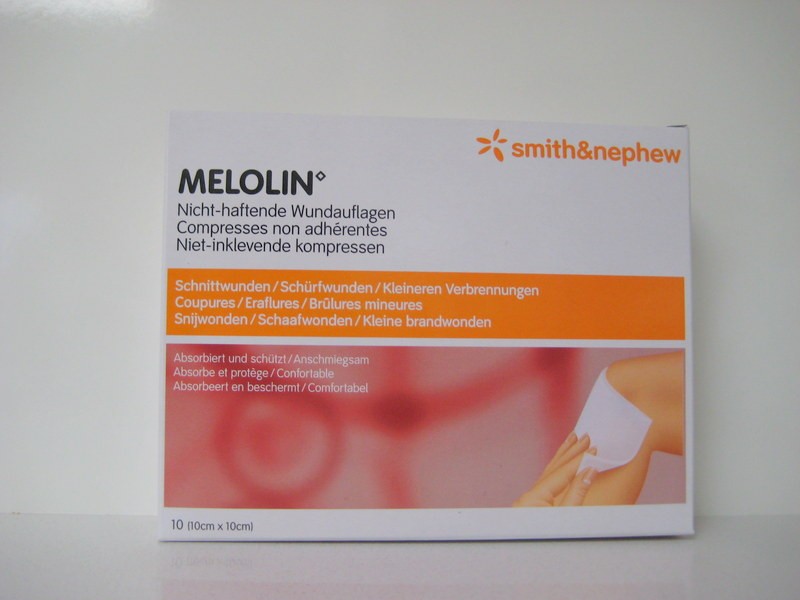 MELOLIN 10CMX10CM STER 10KOMP - Pharmaproducts
